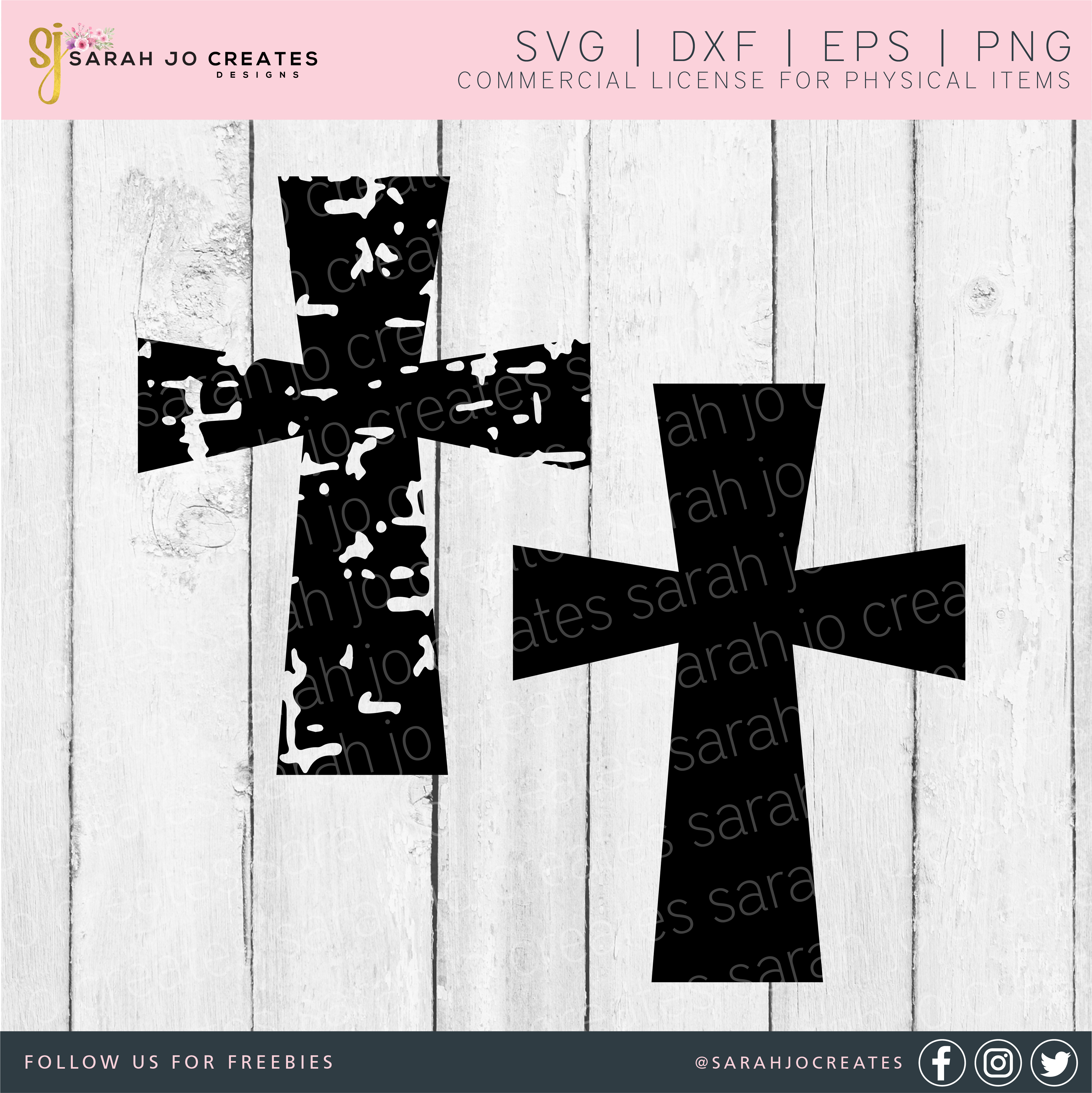 Cross Duo SVG – Sarah Jo Creates
