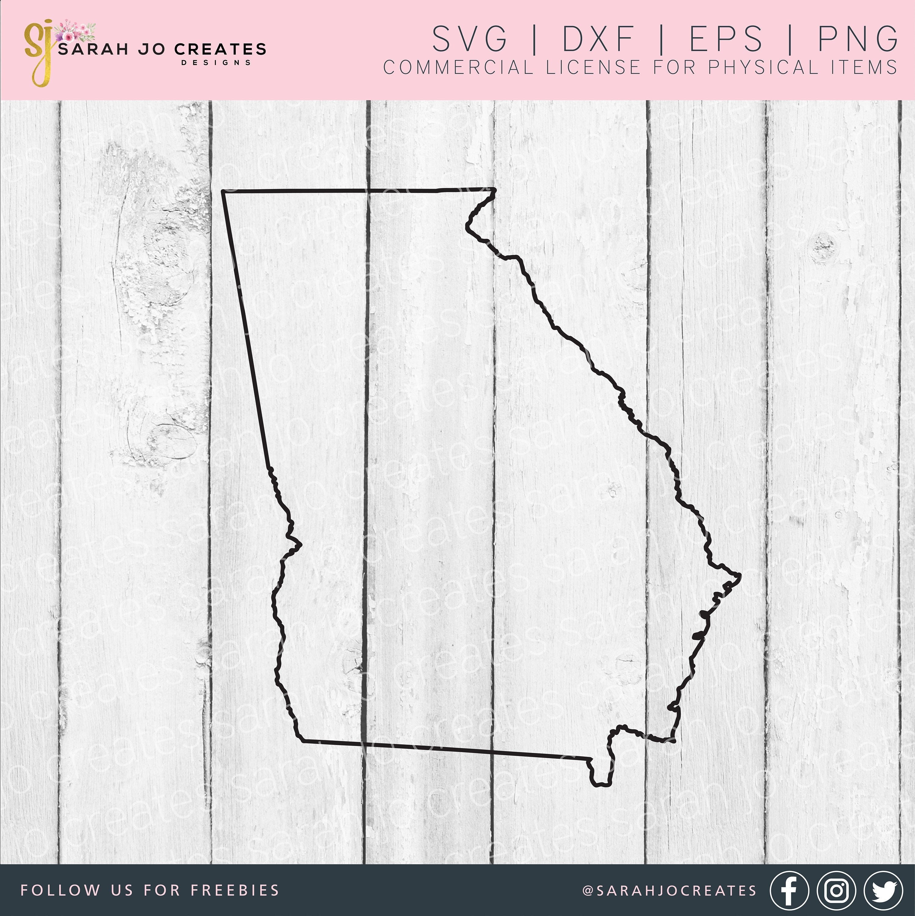 Georgia Outline SVG – Sarah Jo Creates