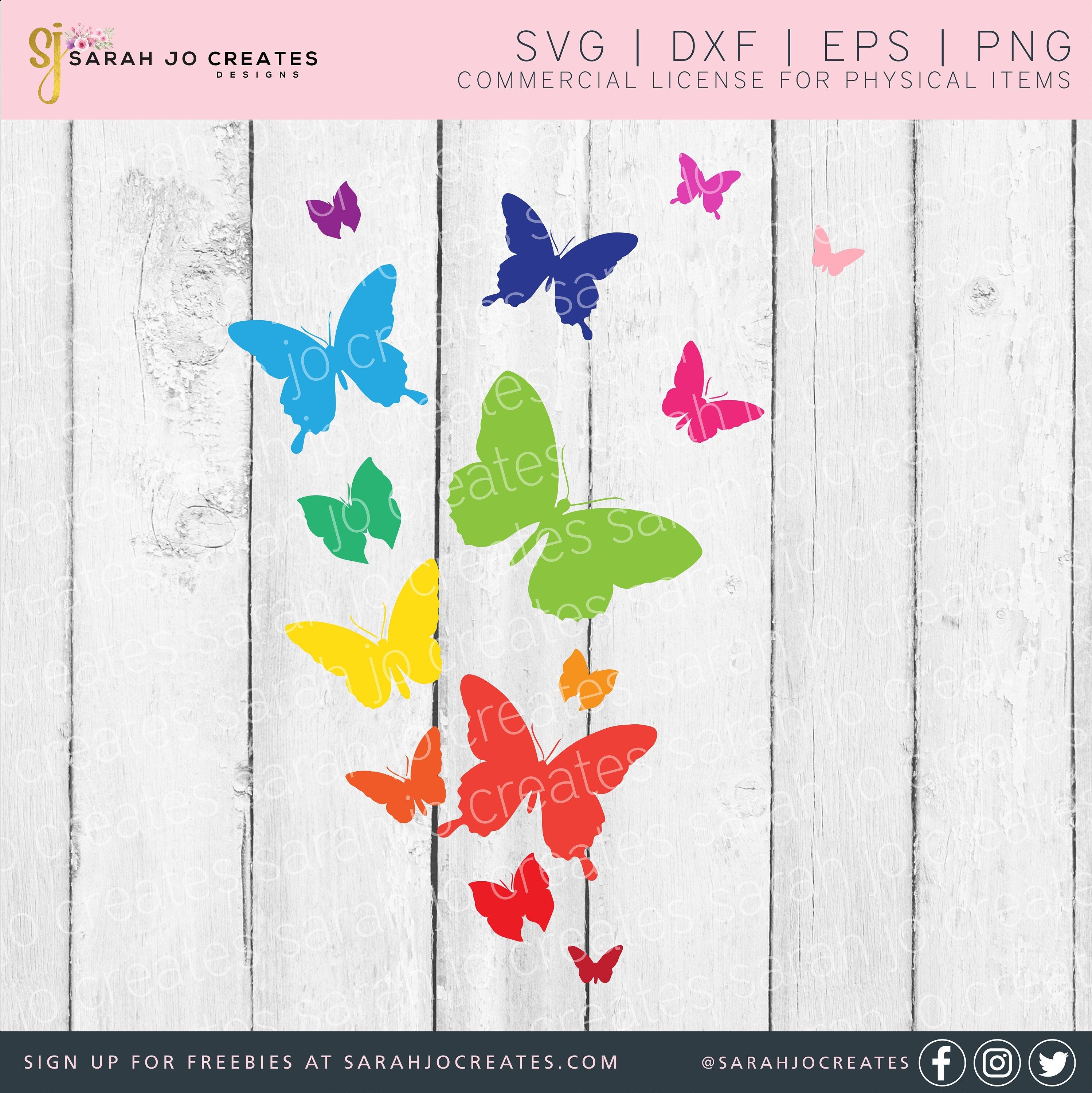 Butterflies SVG – Sarah Jo Creates