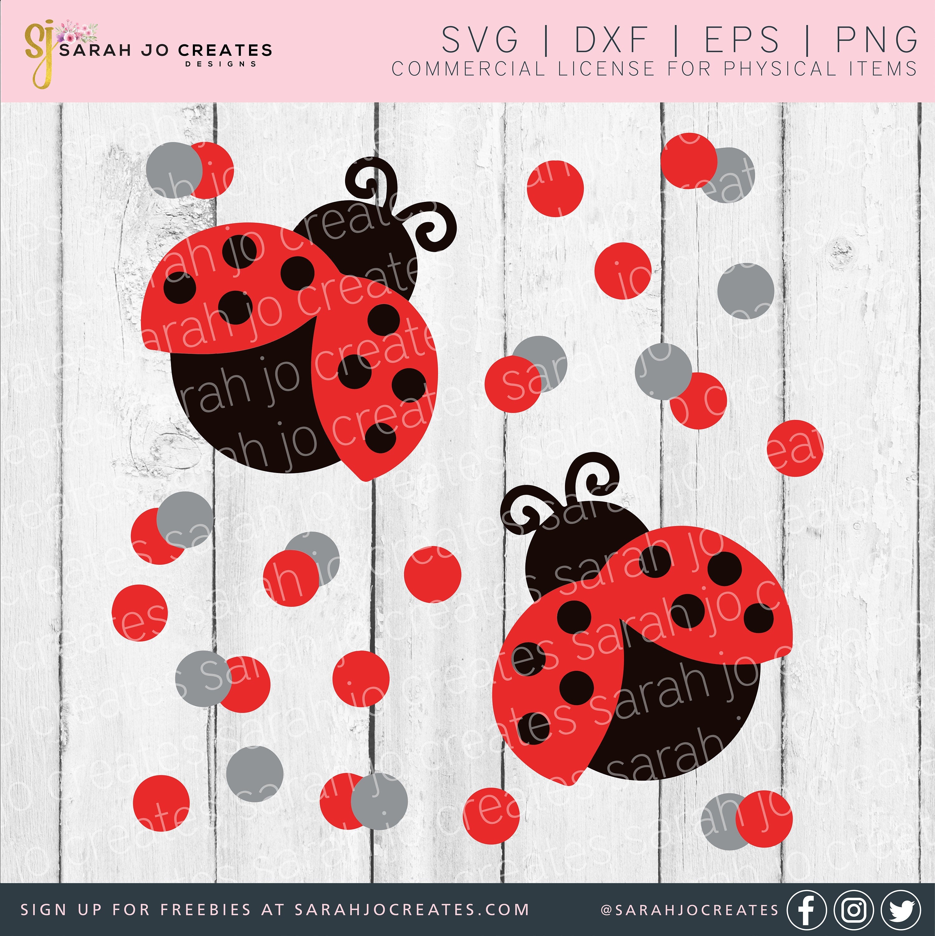Lady Bugs SVG – Sarah Jo Creates
